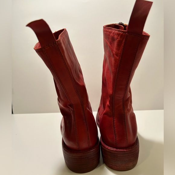Guidi | Shoes | Guidi Red Leather Boots Made In Italy Size Eu 36 | Poshmark